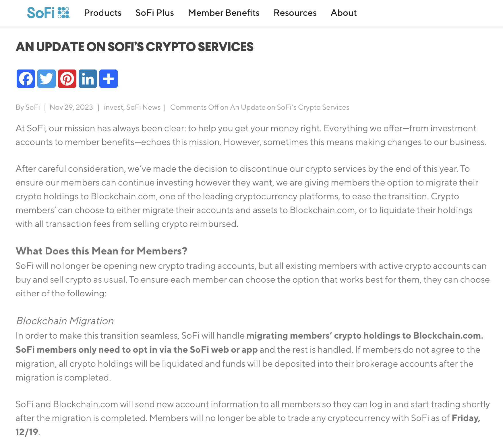 SoFi crypto review 2026: fees, trustworthiness, and scores